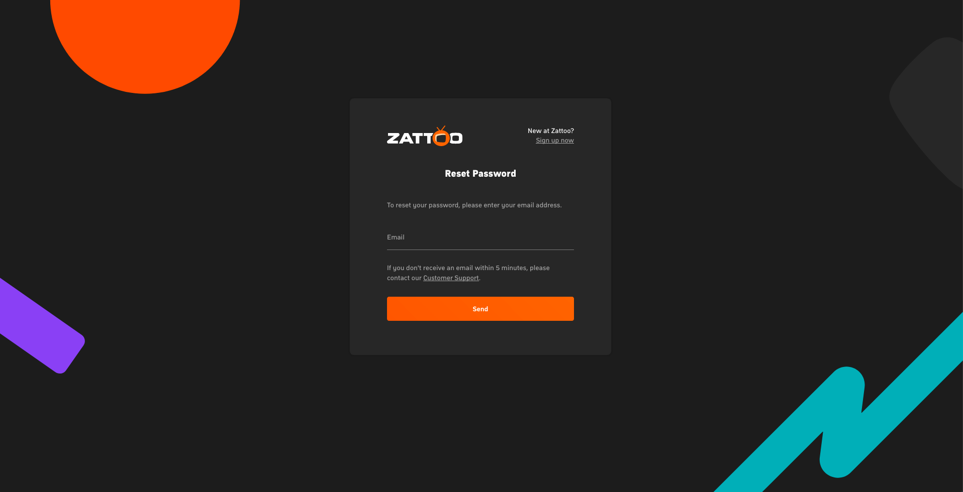 Forgot password – Zattoo Support